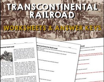 Transcontinental Railroad Westward Expansion, Homeschool Reading ...