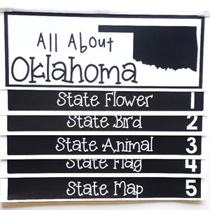 Oklahoma State Flip Book | 3-5 | Homeschool | Social Studies Printable ...