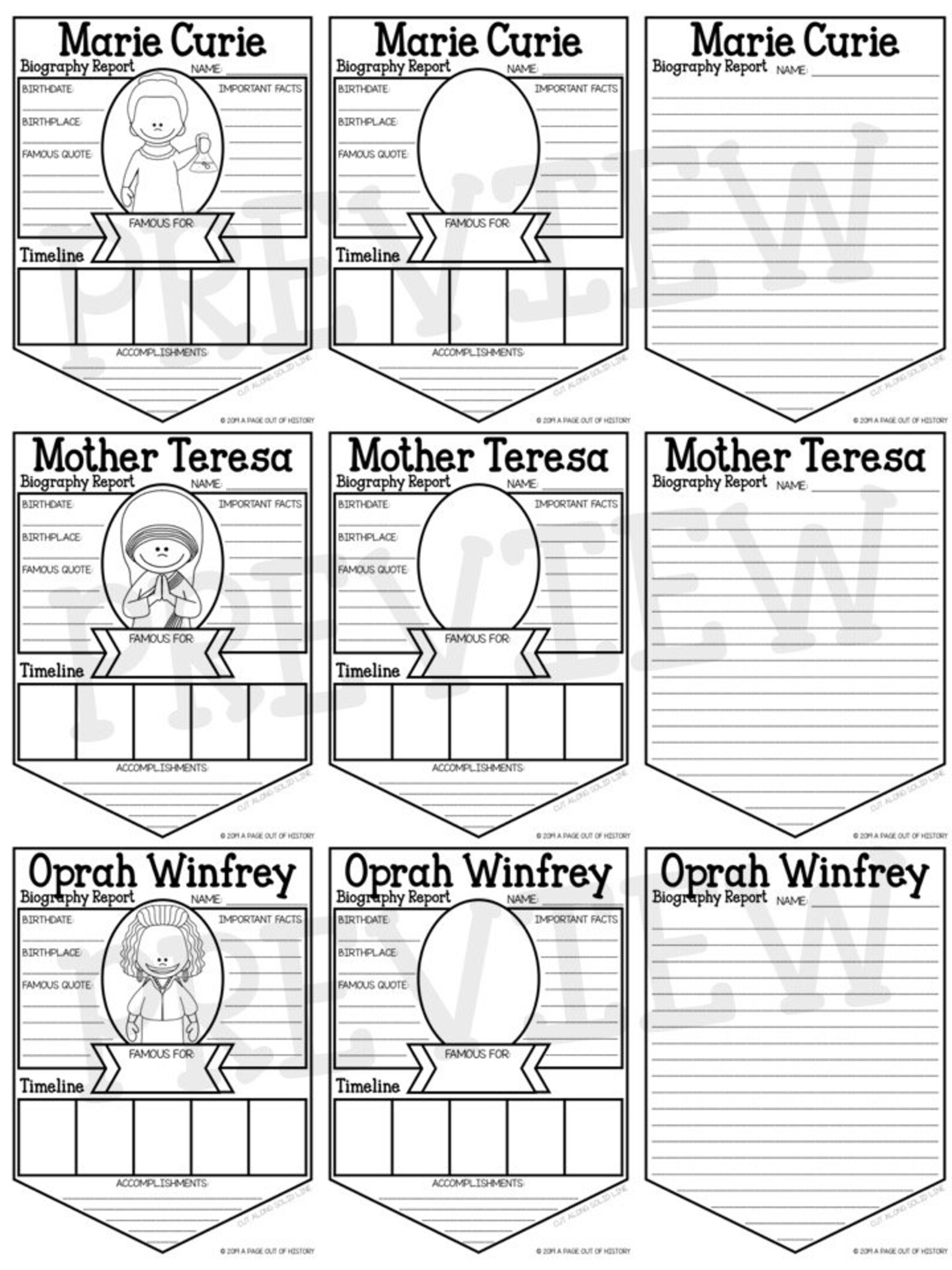 Women in History Research Pennant Banner Project | 3-5 | Homeschool ...