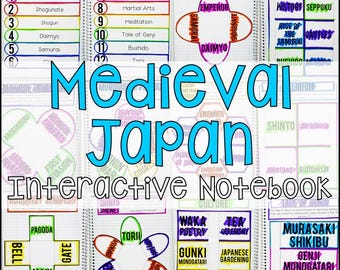 Medieval Japan Interactive Notebook Graphic Organizers Middle Ages - Etsy