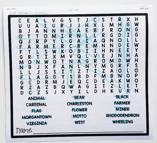 West Virginia 3rd-5th Grade State Lesson | Symbols, Map, Flag, Reading ...