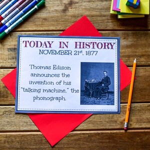 Today in History Bell Ringers Bundle | 6-12 | Homeschool | American ...
