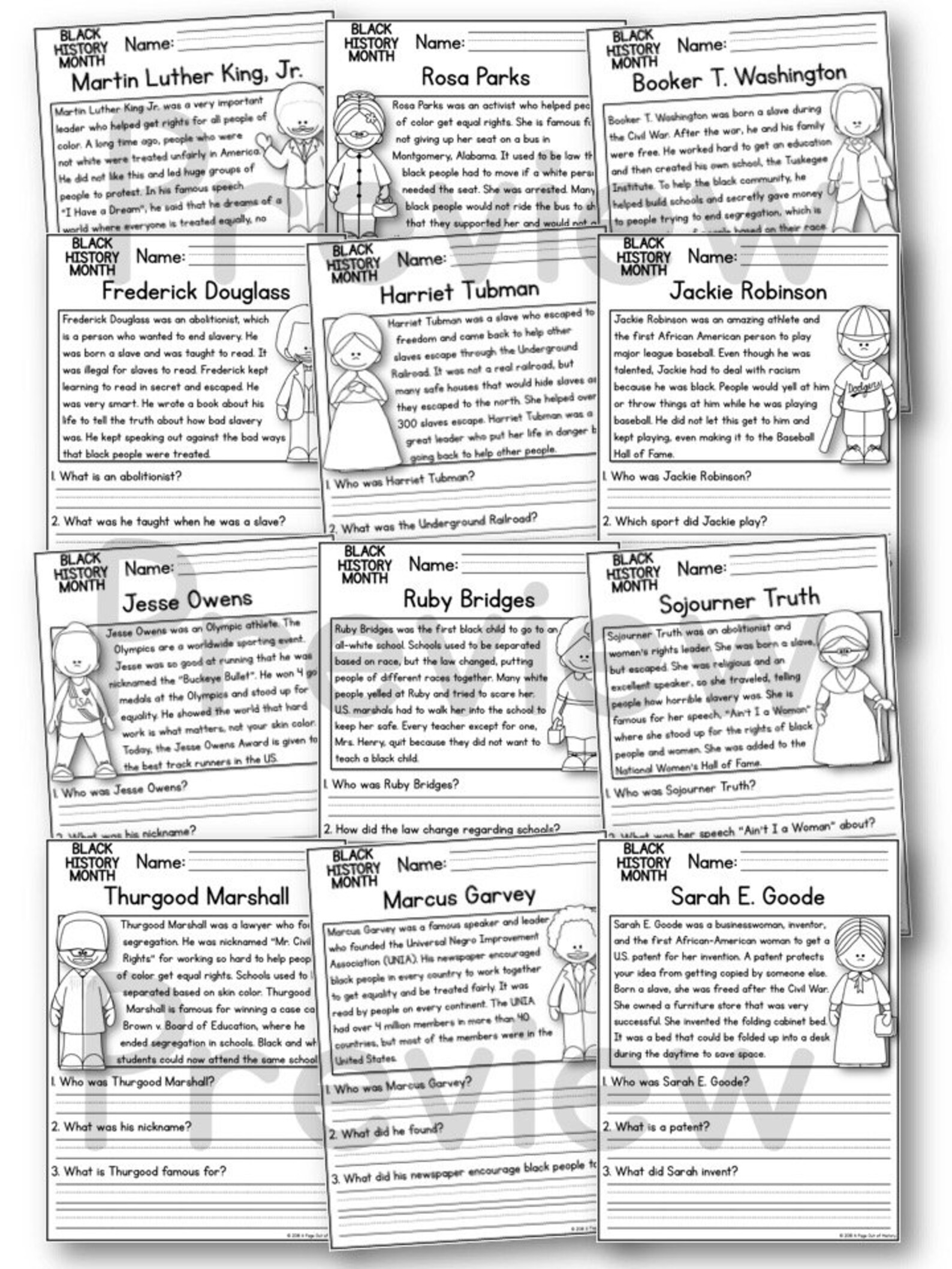 K-2 Social Studies Reading Comprehension Passages Mega Bundle ...