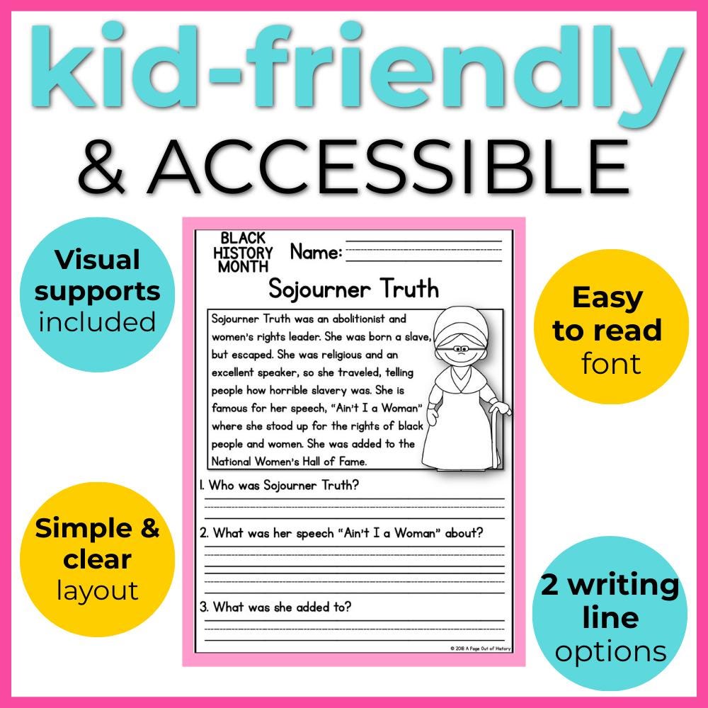 Black History Month Reading Comprehension Passages, Civil Rights ...