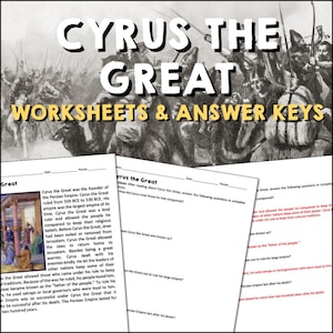 Cyrus the Great, Ancient Mesopotamia Reading Worksheets & Answer Keys ...