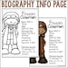 Biography Unit | Bessie Coleman Reading No Prep Comprehension, Writing ...