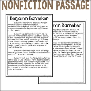 Benjamin Banneker Biography Unit Pack | 3-5 | Homeschool | Social ...