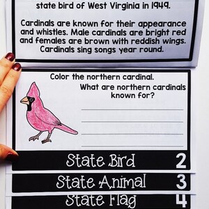 West Virginia State Lesson Flipbook Symbols, Map, Flag, Reading ...