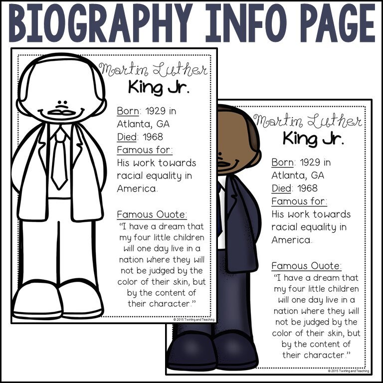 Martin Luther King Jr Reading Comprehension Worksheets | Printable ...