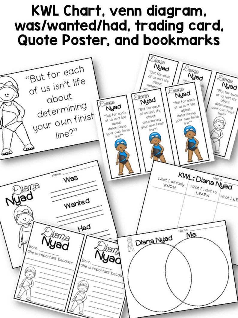 Diana Nyad Biography Unit Pack | 3-5 | Homeschool | Social Studies ...