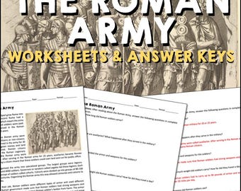 The Roman Army Reading Comprehension Worksheets, Ancient Army History ...