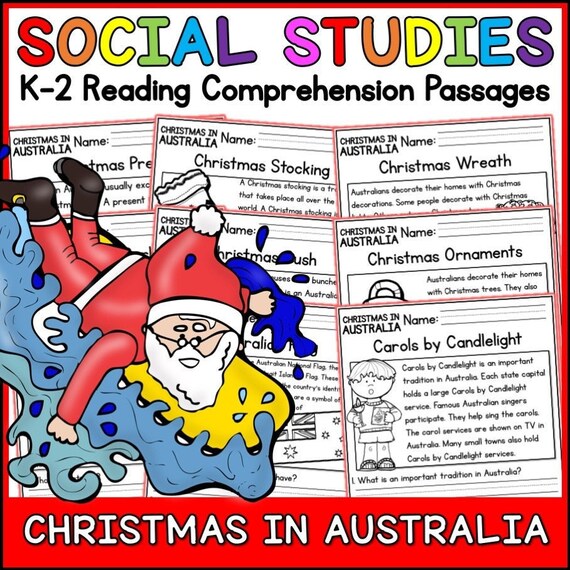 Christmas In Australia Worksheets