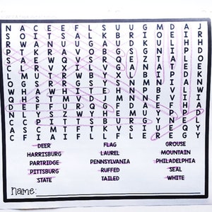 Pennsylvania 3rd-5th Grade State Lesson | Symbols, Map, Flag, Reading ...