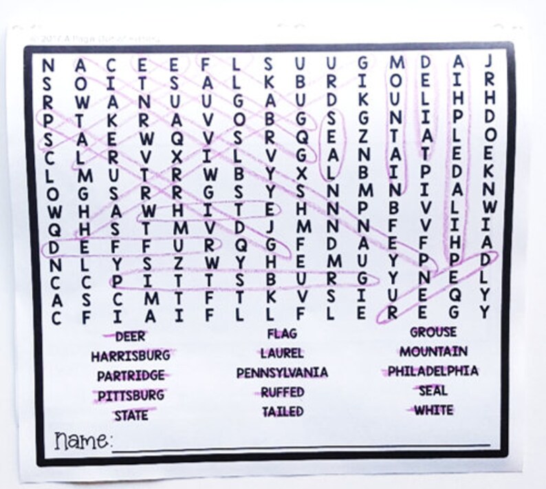 Pennsylvania 3rd-5th Grade State Lesson | Symbols, Map, Flag, Reading ...