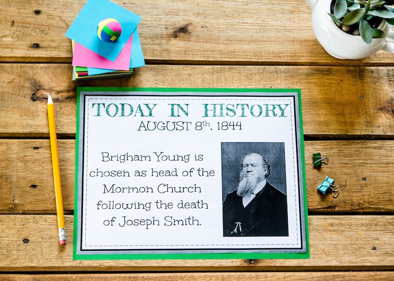 August Today in History Bell Ringers | 6-12 | Homeschool | American ...