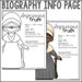 Sojourner Truth Biography Unit Pack | 3-5 | Homeschool | Social Studies ...