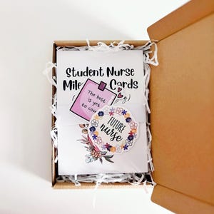 Student Nurse Milestone Cards | Nursing Student Gift | Student Nurse ...