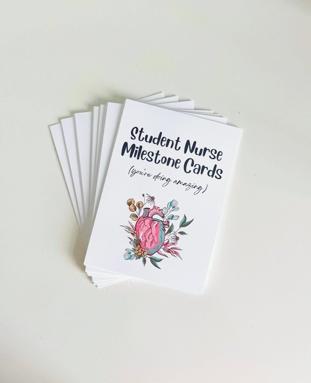 Student Nurse Milestone Cards | Nursing Student Gift | Student Nurse ...