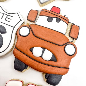 Cars Sugar Cookies, One Dozen Cookies, Custom Cars Cookies, Mater ...