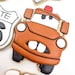 Cars Sugar Cookies, One Dozen Cookies, Custom Cars Cookies, Mater ...