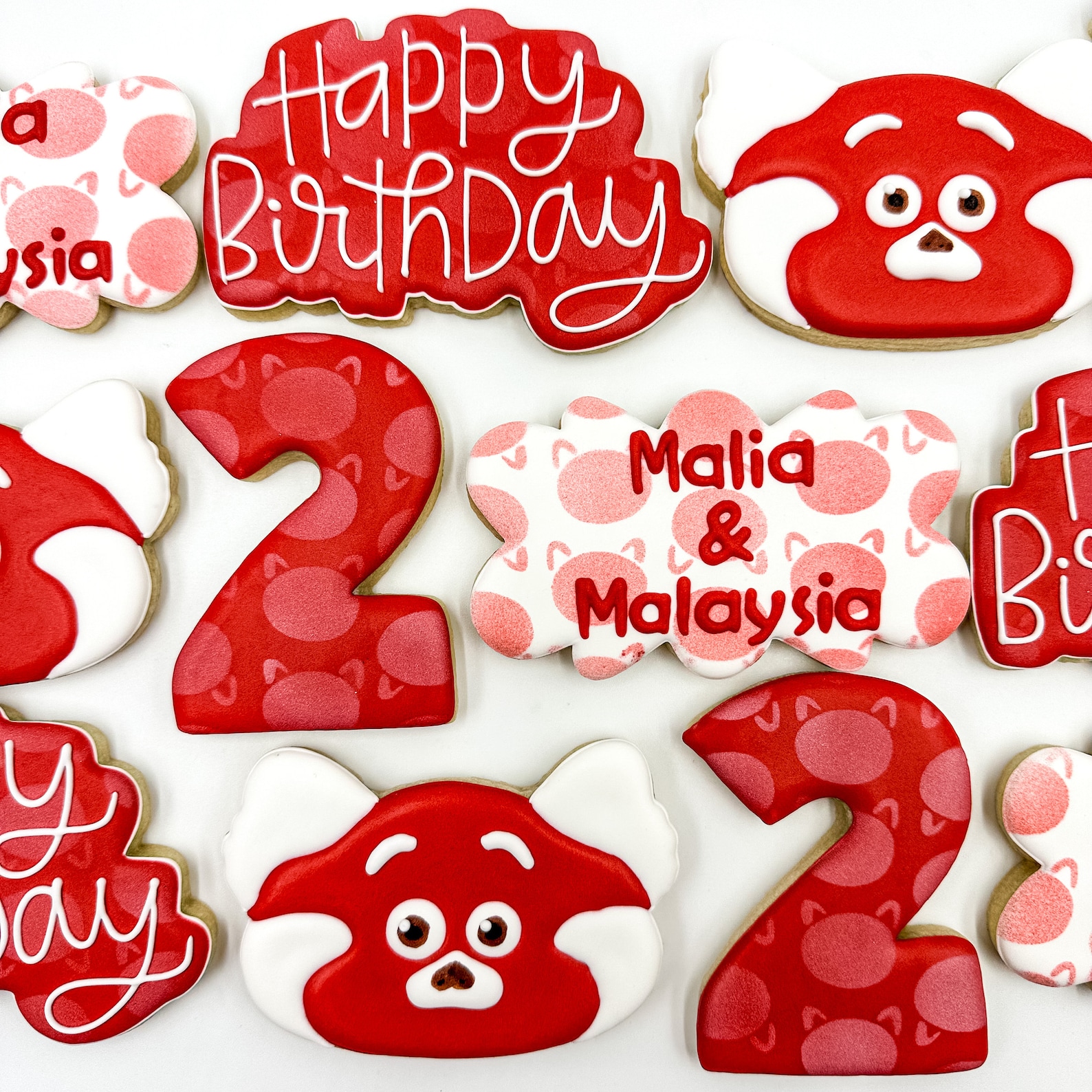 Turning Red Sugar Cookies, One Dozen Cookies, Custom Turning Red ...