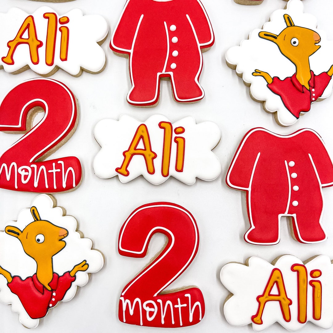 Llama Llama Red Pajama Sugar Cookies, One Dozen Cookies, Custom Llama ...