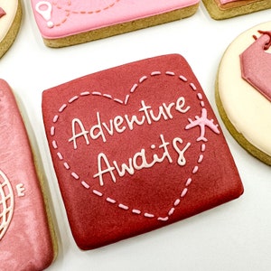 Travel Sugar Cookies, One Dozen Cookies, Custom Travel Cookies ...
