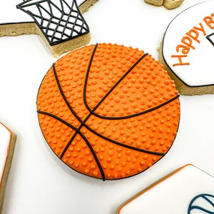 Basketball Cookies, One Dozen Cookies, Custom Basketball Cookies ...