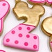 Minnie Mouse Pink and Gold Cookies, One Dozen Cookies, Custom Minnie ...