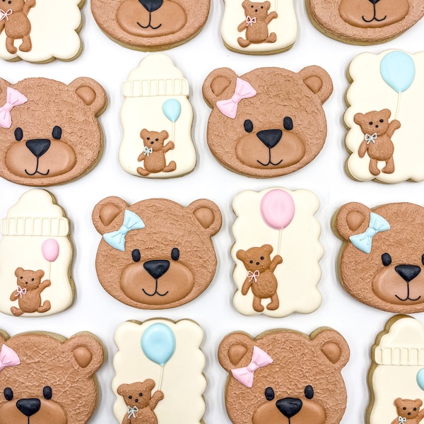 Gender Reveal Sugar Cookies Etsy