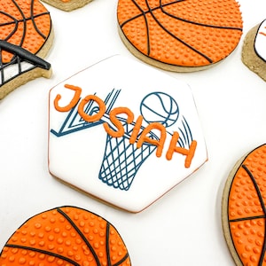 Basketball Cookies, One Dozen Cookies, Custom Basketball Cookies ...