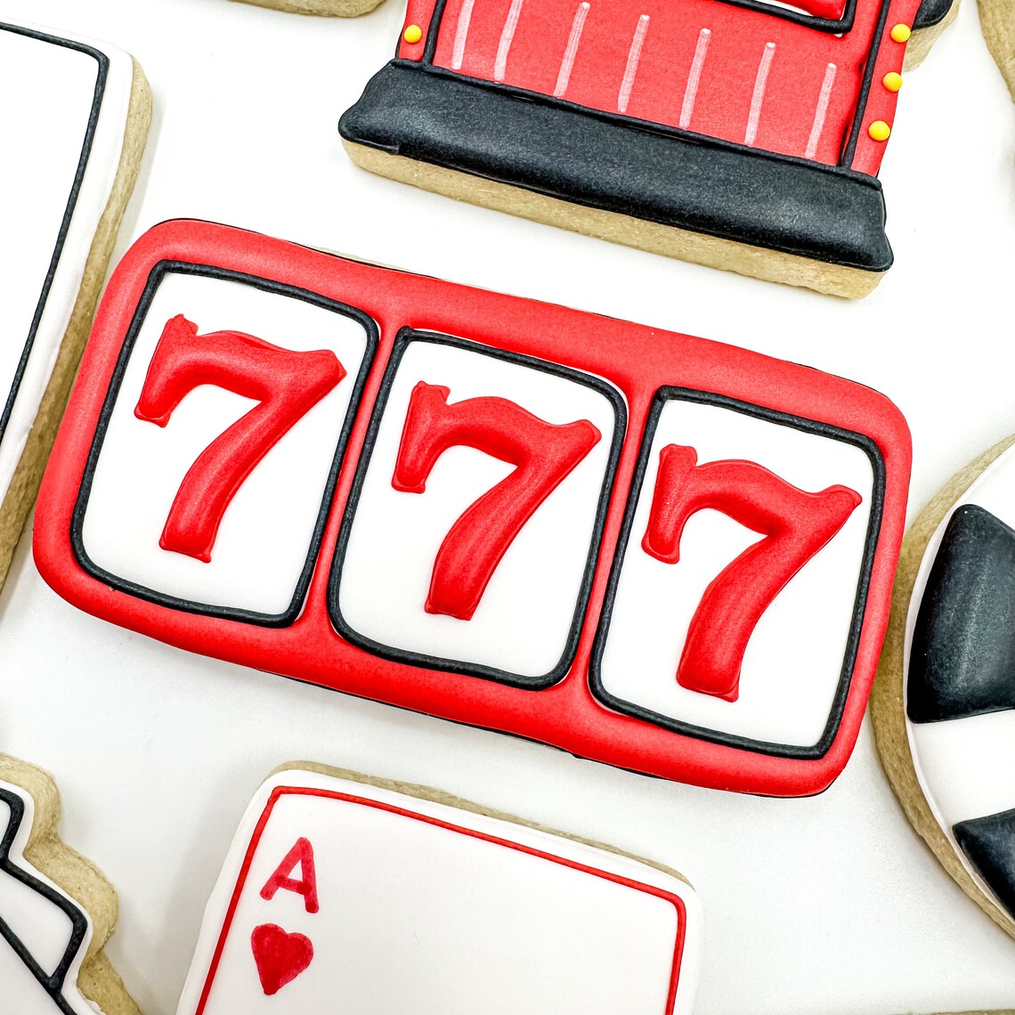 Casino Theme Cookies, Poker Decorated Cookies, Custom Casino Theme ...
