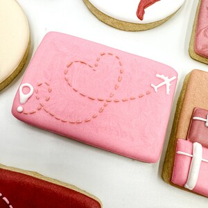 Travel Sugar Cookies, One Dozen Cookies, Custom Travel Cookies ...