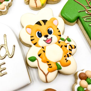 Safari Sugar Cookies, One Dozen Cookies, Custom Safari Cookies, Wild ...