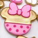 Minnie Mouse Pink and Gold Cookies, One Dozen Cookies, Custom Minnie ...
