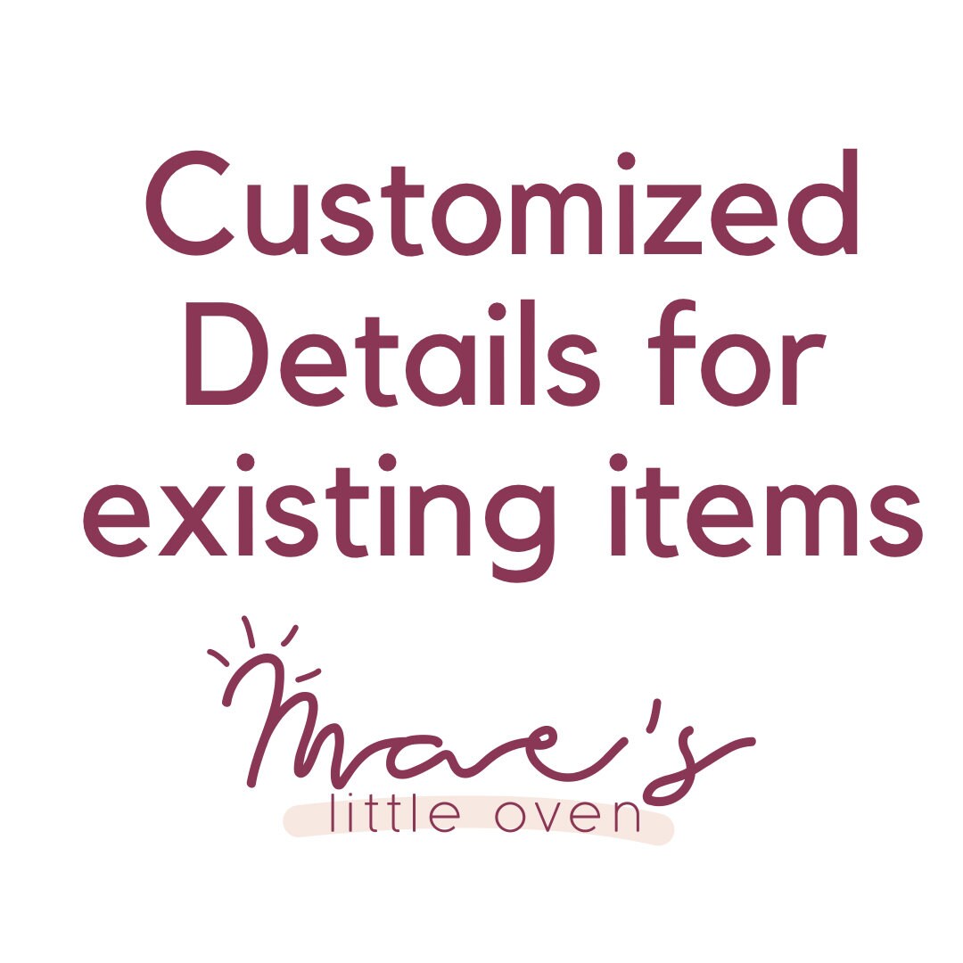 Customized Details for Existing Items - Etsy