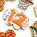 Basketball Cookies, One Dozen Cookies, Custom Basketball Cookies ...