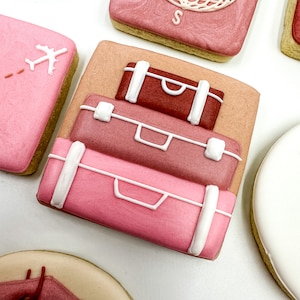 Travel Sugar Cookies, One Dozen Cookies, Custom Travel Cookies ...