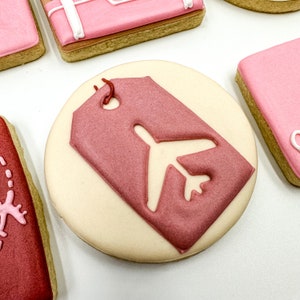 Travel Sugar Cookies, One Dozen Cookies, Custom Travel Cookies ...