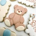 Bear Baby Sugar Cookies, One Dozen Cookies, Custom Bear With Balloons ...