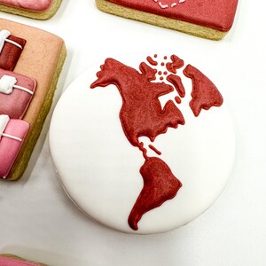 Travel Sugar Cookies, One Dozen Cookies, Custom Travel Cookies ...