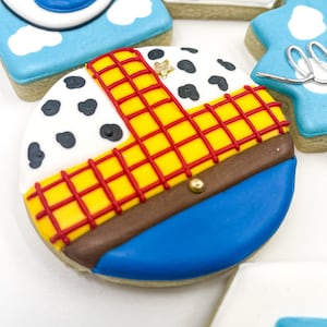 Toy Story Cookies, Woody Cookies, Toy Story One Dozen Cookies, Custom T ...