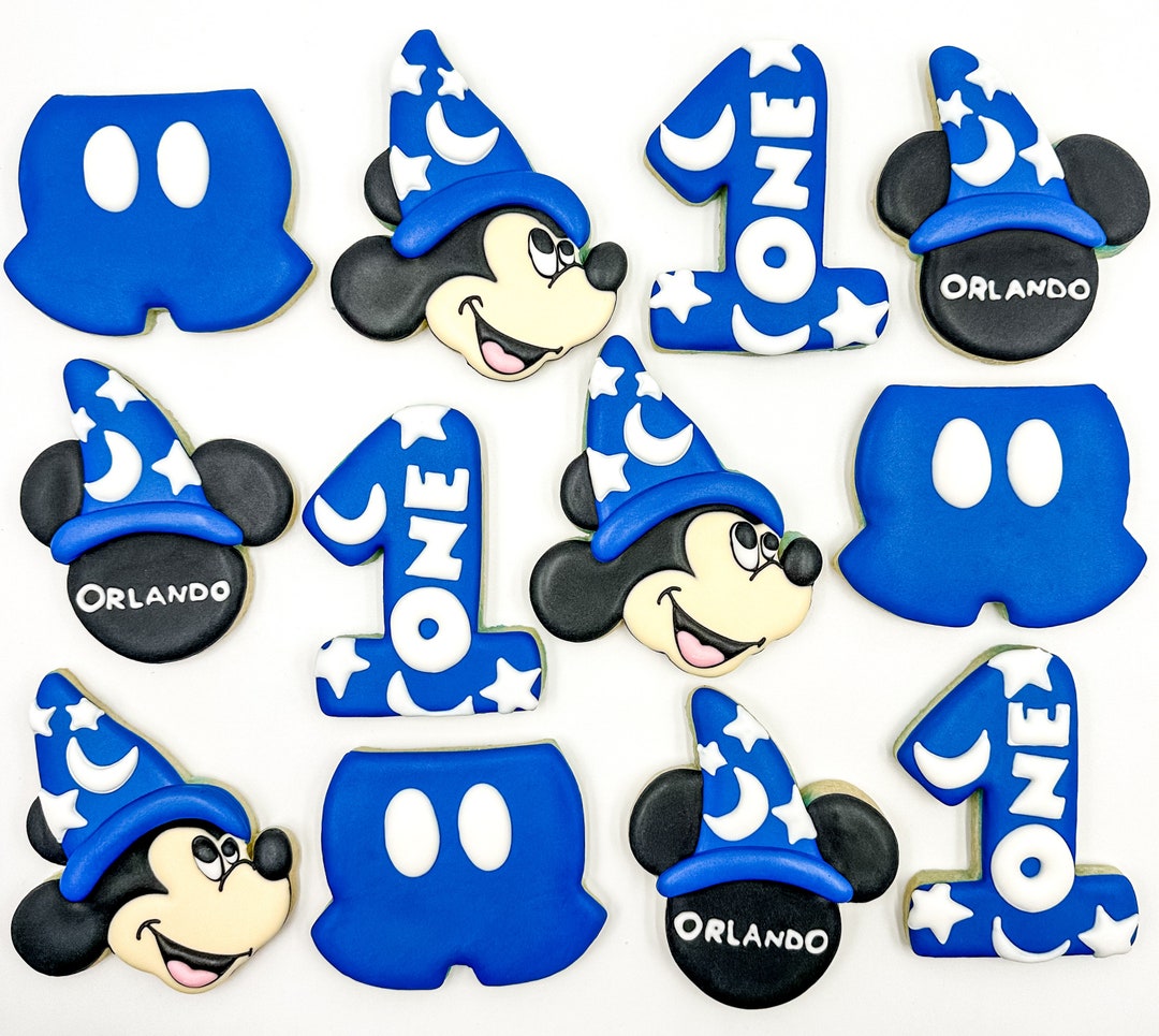 Mickey Mouse Wizard Cookies, One Dozen Cookies, Custom Mickey Wizard ...