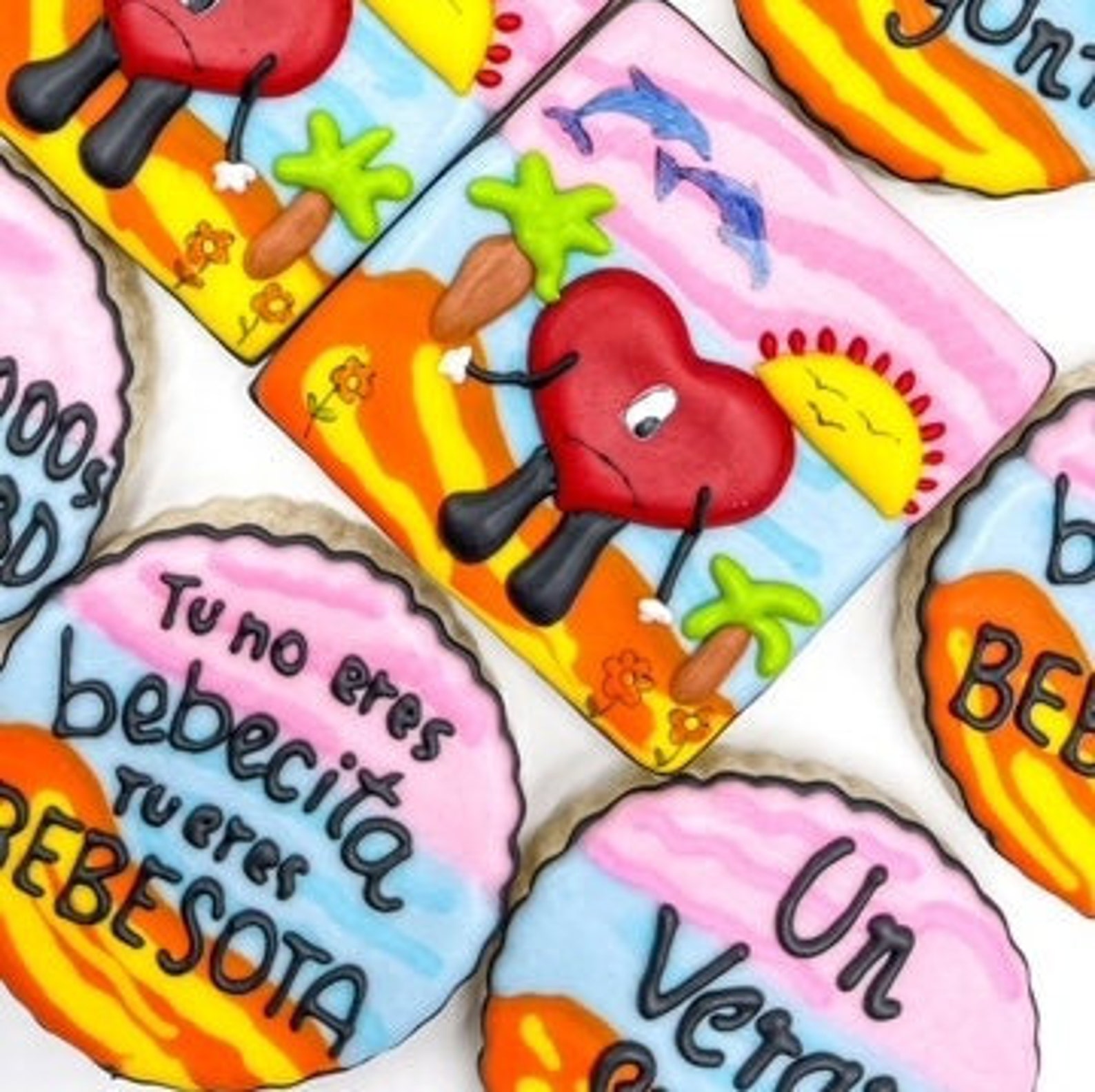 Un Verano Sin Ti Cookies Bad Bunny Cookies Bad Bunny Singer - Etsy