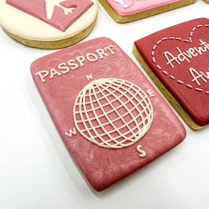 Travel Sugar Cookies, One Dozen Cookies, Custom Travel Cookies ...