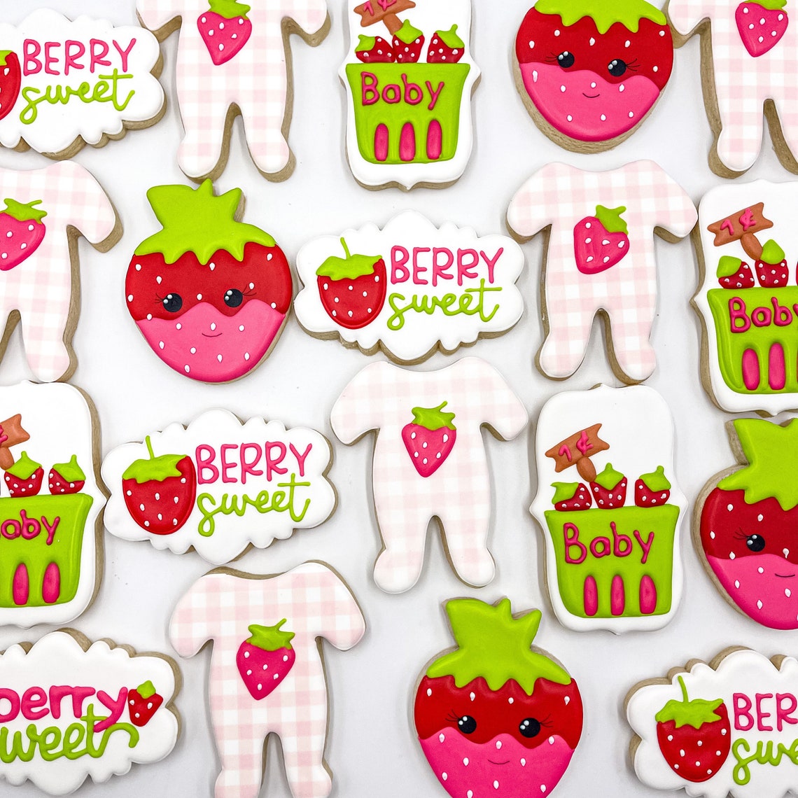 Berry Sweet Cookies, One Dozen of Cookies, Sugar Cookies, Berry Sweet ...