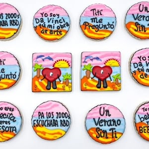 Un Verano Sin Ti Cookies, Bad Bunny Cookies, Bad Bunny Singer Cookies ...