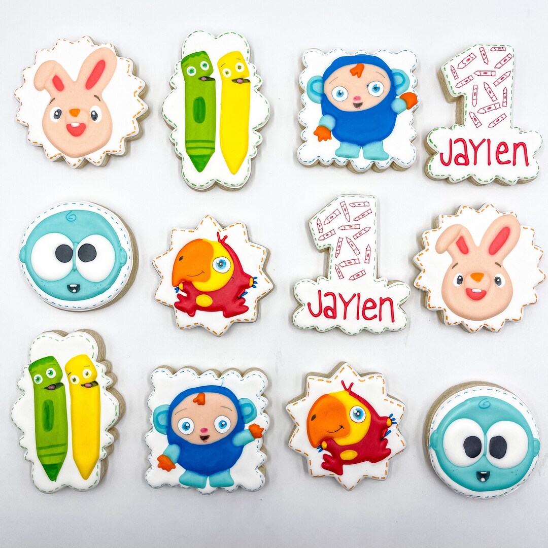 Baby First Tv Sugar Cookies, One Dozen Cookies, Custom Baby First Tv ...