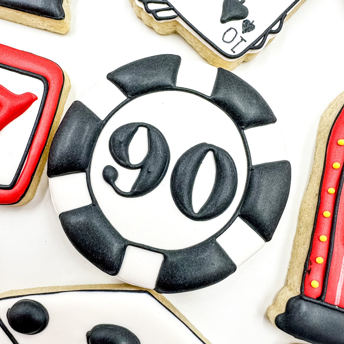 Casino Theme Cookies, Poker Decorated Cookies, Custom Casino Theme ...