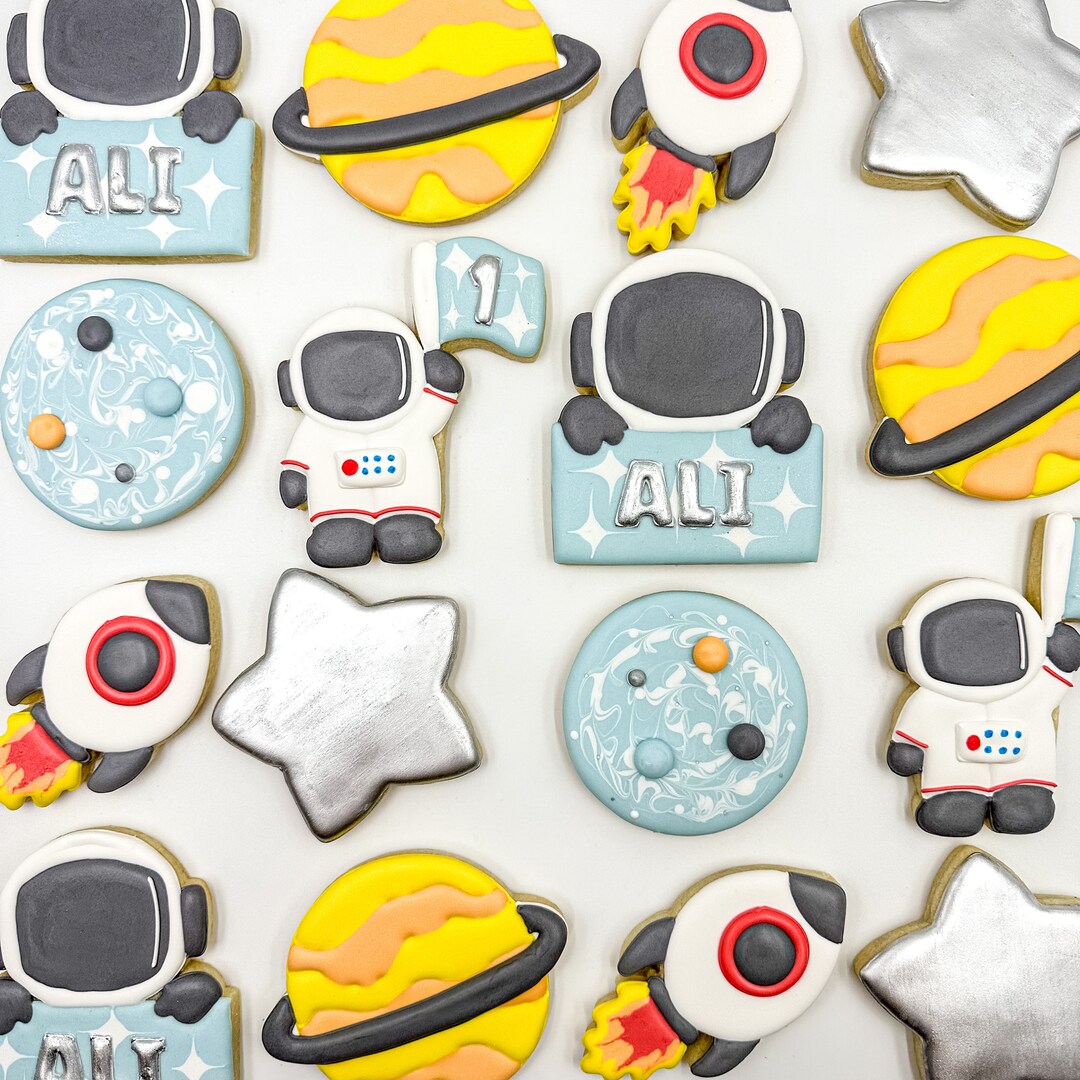 Astronaut Sugar Cookies, One Dozen Cookies, Custom Astronaut Cookies ...